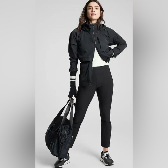 Athleta | Pants & Jumpsuits | Athleta Black Wander High Rise Slim Ankle ...